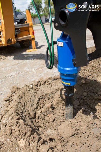 Backhoe Auger Drives & Bits | Solaris Attachments